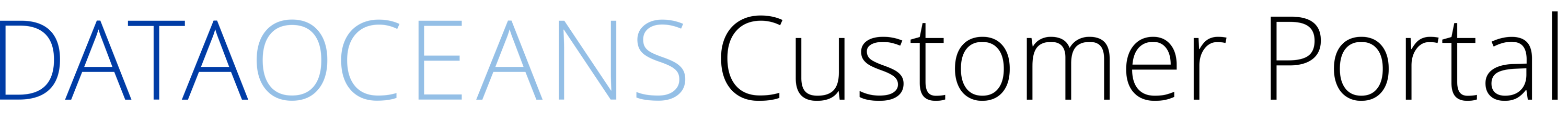 DataOceans Customer Experience Portal
