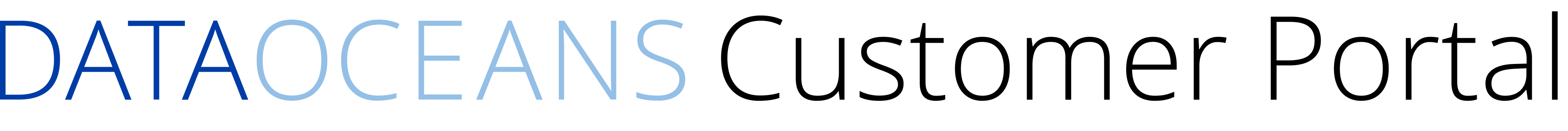 DataOceans Customer Experience Portal